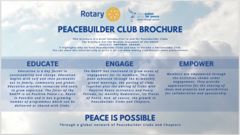 Peacebuilder Clubs - Rotarian Action Group for Peace